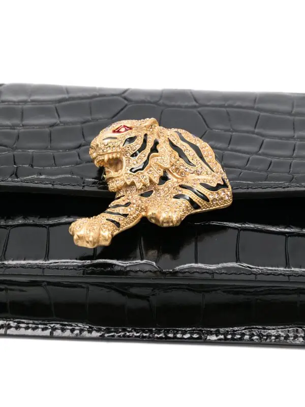 Roberto Cavalli Tiger-plaque Crossbody Bag