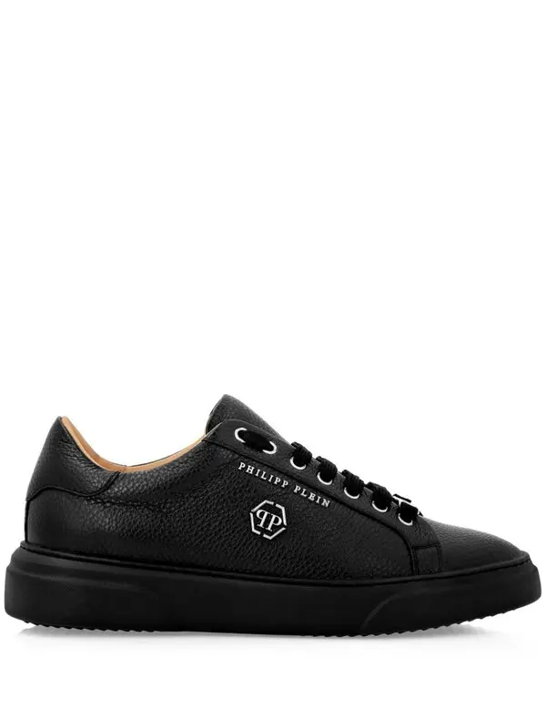 Philipp Plein Hexagon Logo Sneakers - Black