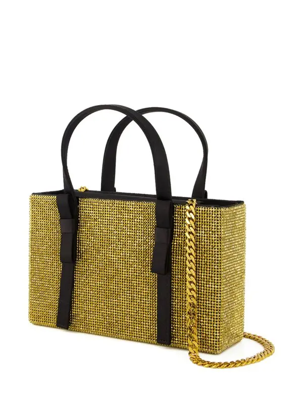 Kara Midi Bow Tote Bag - Gold
