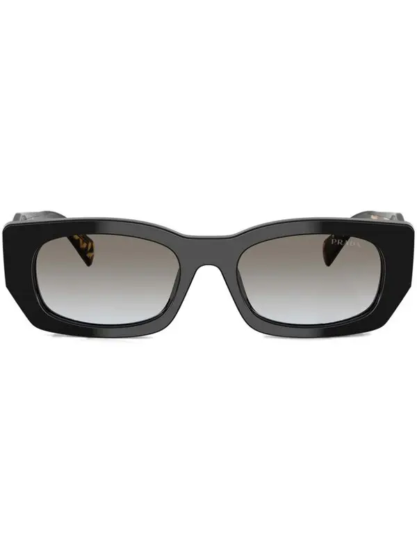 Prada Tortoiseshell-effect Sunglasses - Black