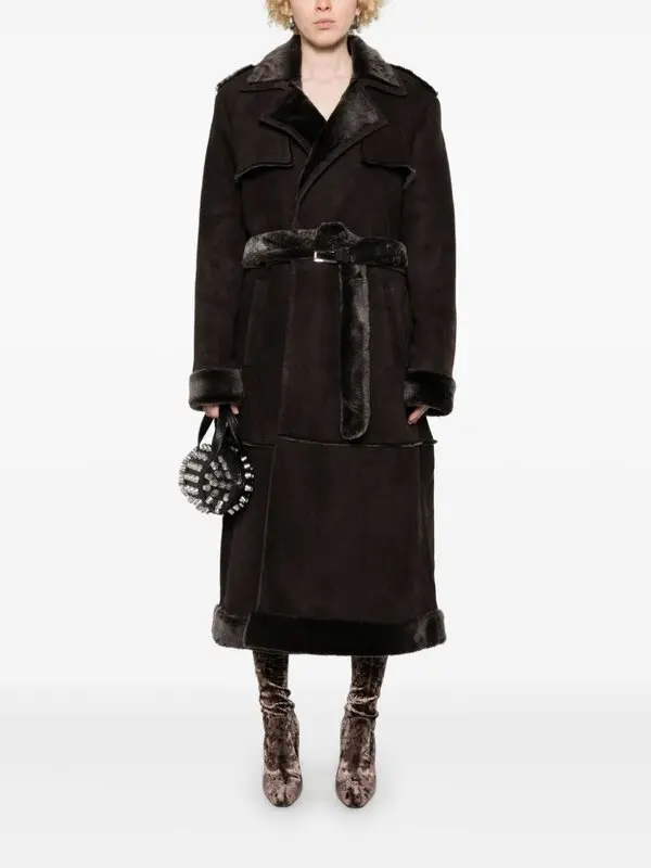 LUDOVIC DE SAINT SERNIN Deborah Shearling Coat
