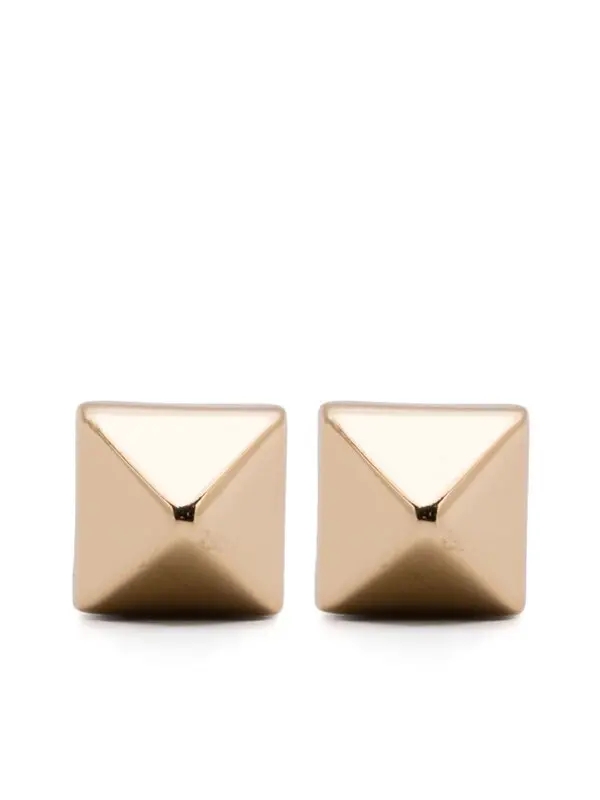 Eddie Borgo Pyramid Stud Earrings - Gold