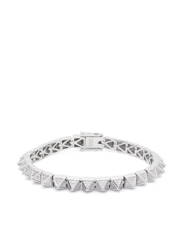 Eddie Borgo Pavé Pyramid Bracelet - Silver