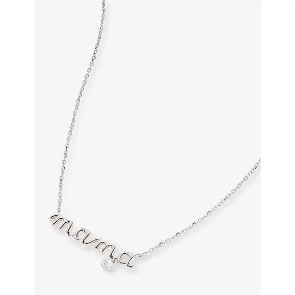 PERSEE Persée Paris Mama 18ct White-gold Diamond Necklace - White Gold