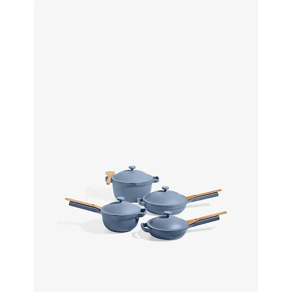 OUR PLACE Cookware Four-piece Aluminium Set - Blue Salt
