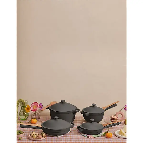 OUR PLACE Cookware Four-piece Aluminium Set - Char