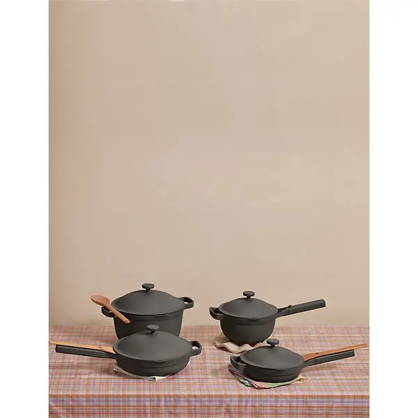 OUR PLACE Cookware Four-piece Aluminium Set - Char