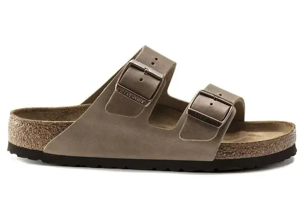 BIRKENSTOCK Arizona Soft Footbed Oiled Leather Sandals - Tobacco Brown