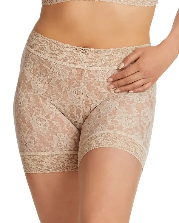 Hanky Panky Lace Biker Shorts - Chai