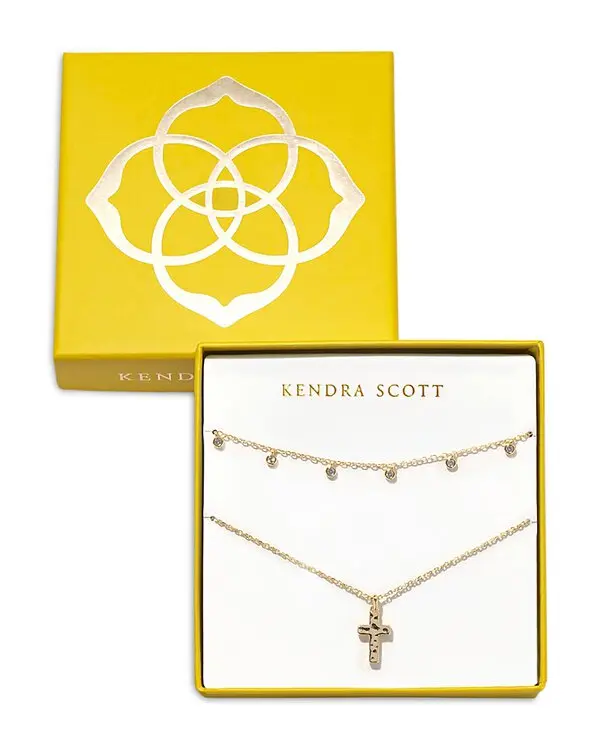Kendra Scott Amelia Pendant Necklace Set - Gold