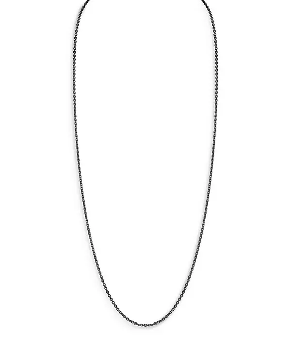Walters Faith 18k Gold Cable Link Chain Necklace - Black