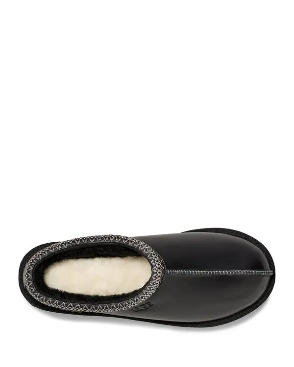 UGG Tasman Leather Slippers - Black