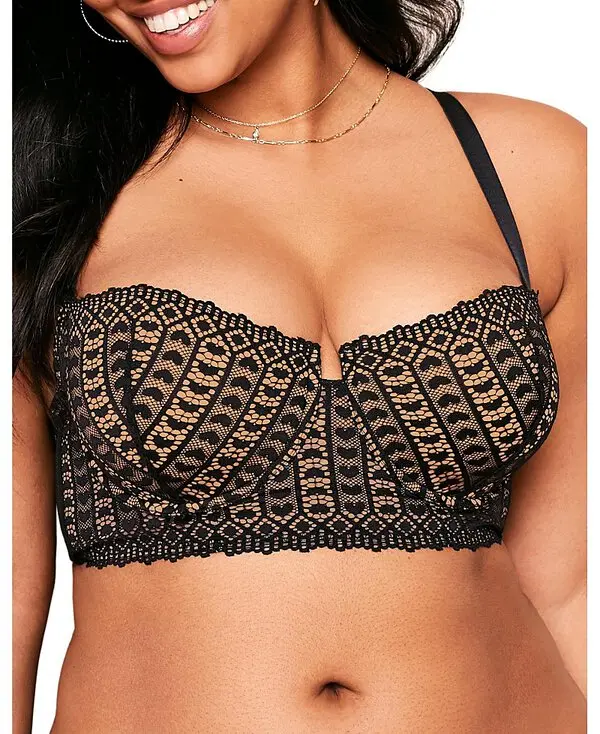 ADORE ME Nymphadora Plus-size Contour Balconette Bra - Black