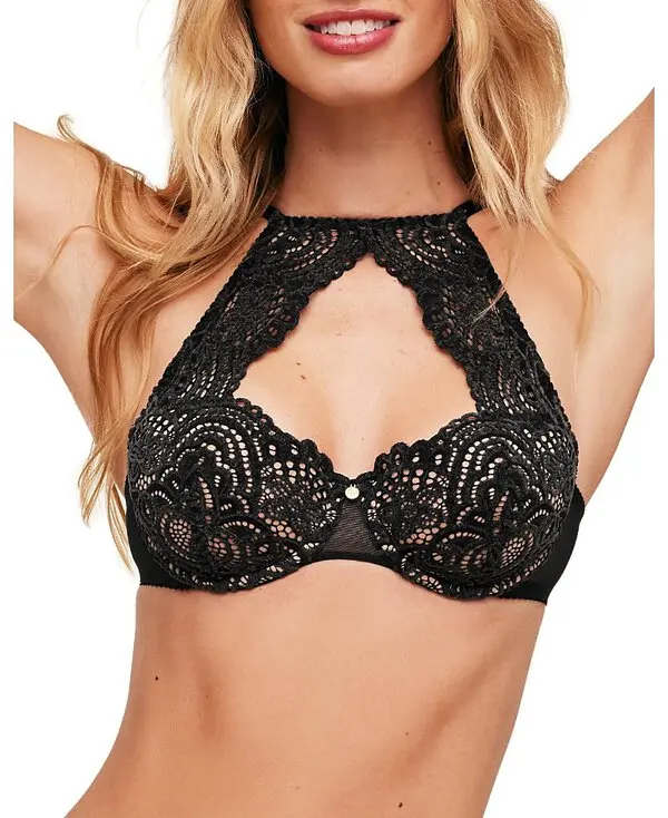ADORE ME Luiza Push Up Balconette Bra - Black
