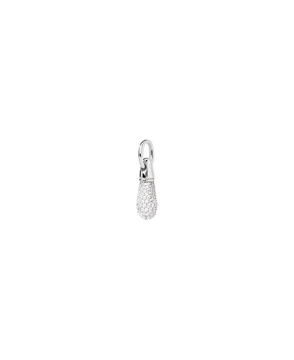 PDPAOLA Pavé Drop Pendant - Silver