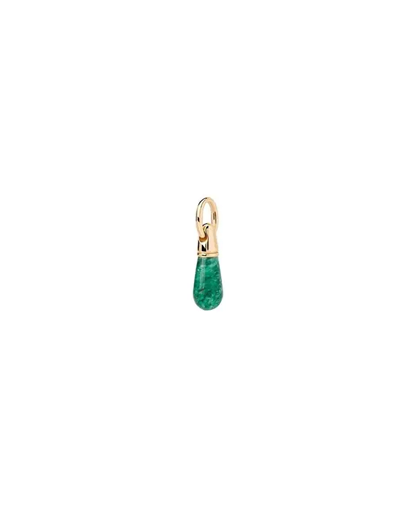 PDPAOLA Gemstone Drop Pendant - Green Aventurine