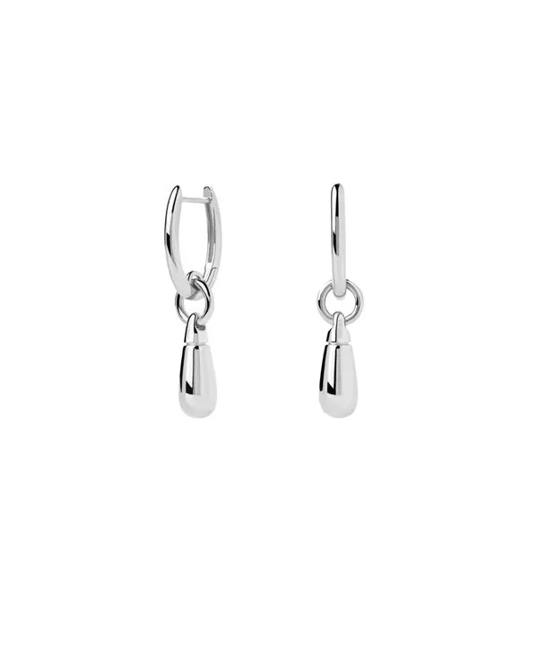 PDPAOLA Jupiter Single Hoop Earring - Silver