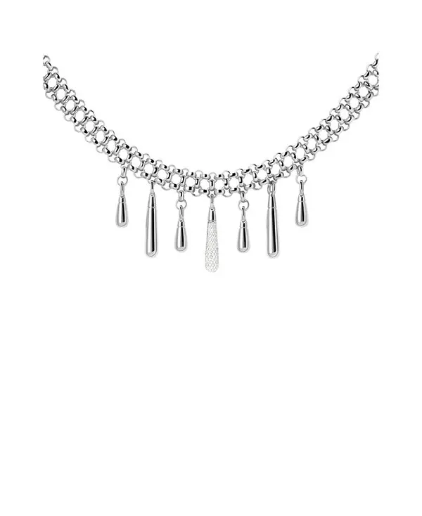 PDPAOLA Jelly Choker Necklace - Silver