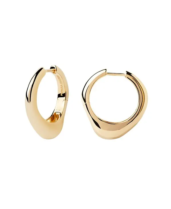 PDPAOLA Riba Huggie Earrings - Gold