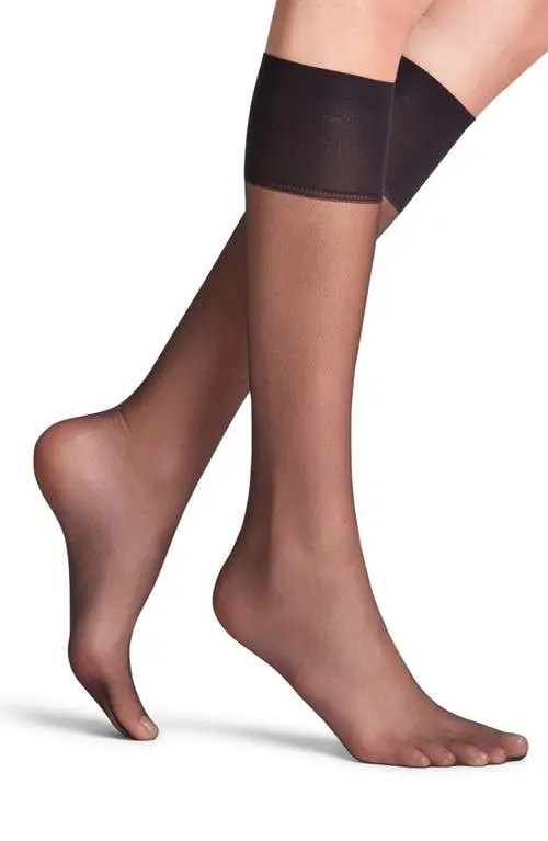 Falke Shelina 12 Denier Knee Highs - Black