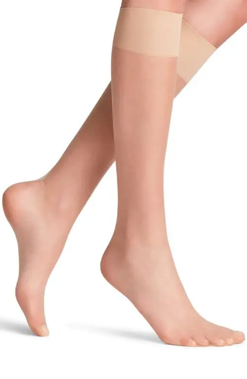 Falke Shelina 12 Denier Knee Highs - Powder