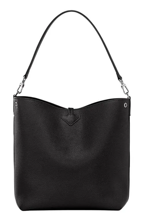Longchamp Le Roseau Leather Hobo Bag