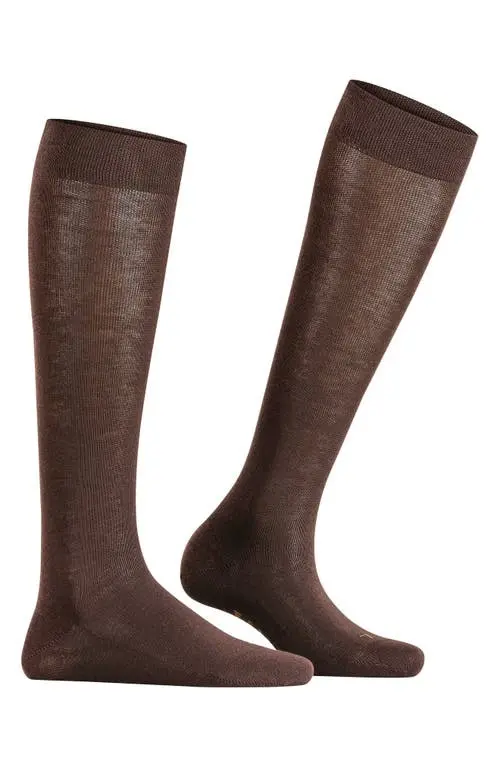 Falke Sensitive London Knee High Socks - Dark Brown