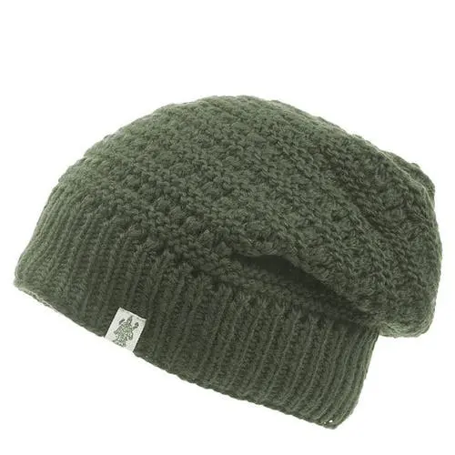NIRVANNA DESIGNS Boho Slouch Beanie - Olive