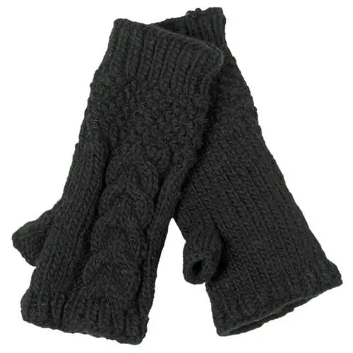 NIRVANNA DESIGNS Cable Handwarmers - Black