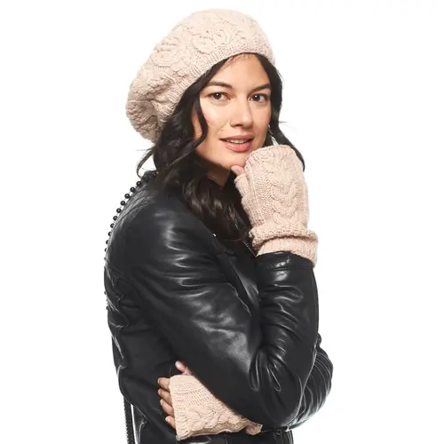 NIRVANNA DESIGNS Cable Handwarmers - Periwinkle