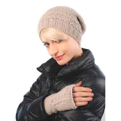 NIRVANNA DESIGNS Cable Handwarmers - Periwinkle