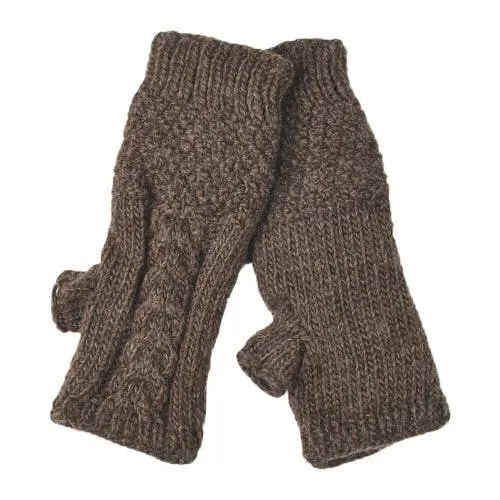 NIRVANNA DESIGNS Cable Handwarmers - Tweed