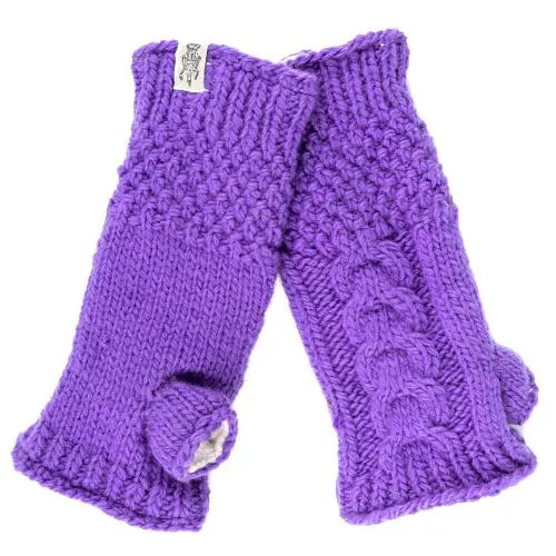 NIRVANNA DESIGNS Cable Handwarmers - Ultra Violet