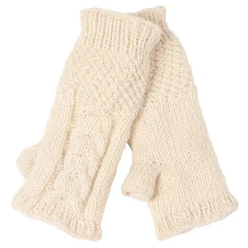 NIRVANNA DESIGNS Cable Handwarmers - White
