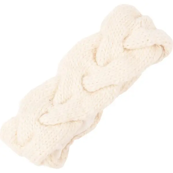 NIRVANNA DESIGNS Braided Headband - White