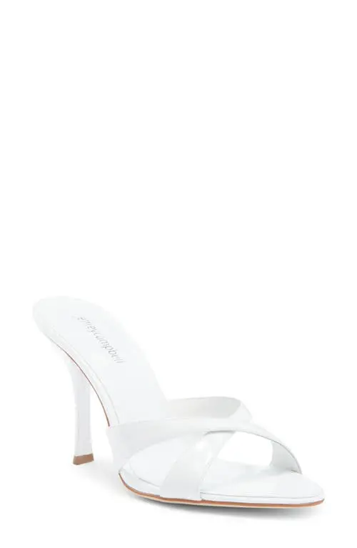 Jeffrey Campbell Symone Pointed Toe Sandals - White Patent
