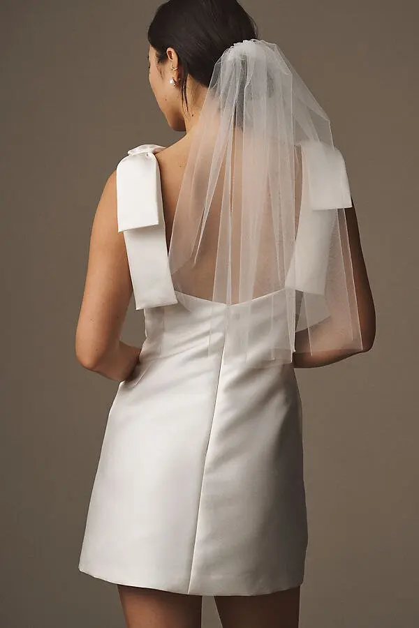 Bhldn Tulle Shoulder Bridal Veil