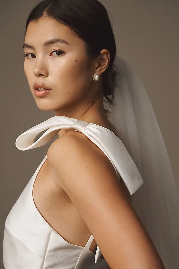 Bhldn Tulle Shoulder Bridal Veil