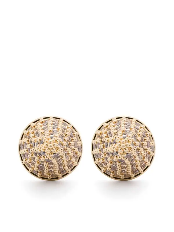 Eddie Borgo Pavé Cone Stud Earrings - Gold