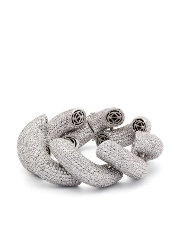 Eddie Borgo Pavé Rope Bracelet - Silver