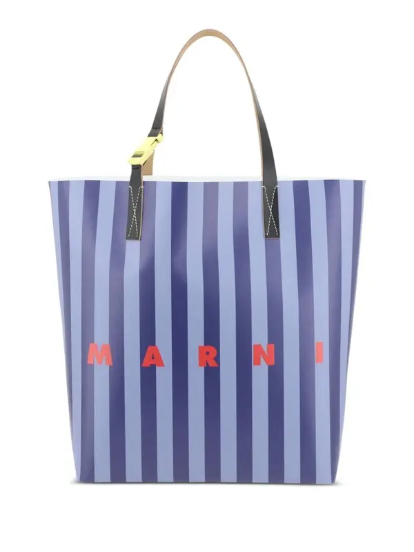 Marni Striped Tote Bag - Blue