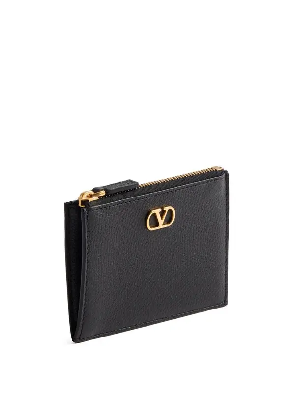 Valentino Garavani Vlogo Signature Card Holder - Black