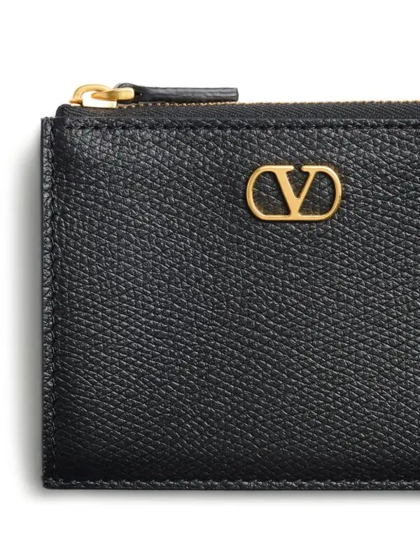 Valentino Garavani Vlogo Signature Card Holder - Black
