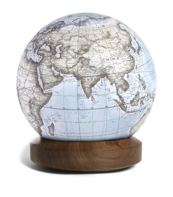 BELLERBY & CO GLOBEMAKERS The Walnut Albion Desk Globe - Blue