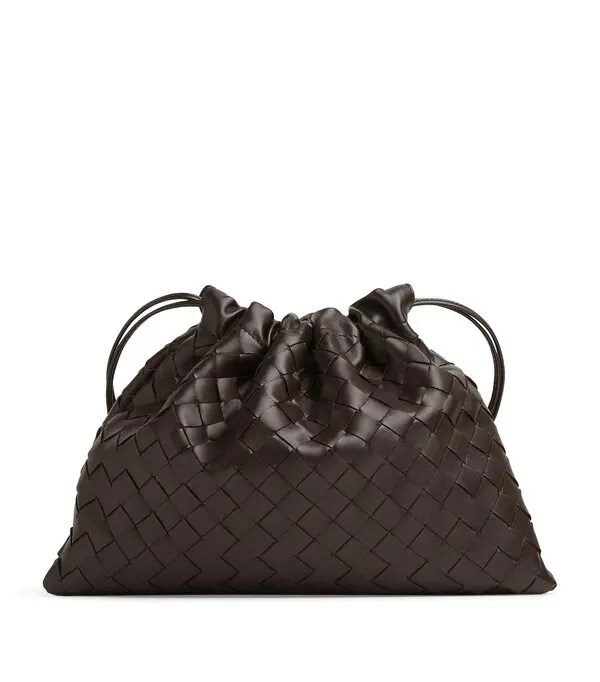Bottega Veneta Woven Leather Shoulder Bag - Brown
