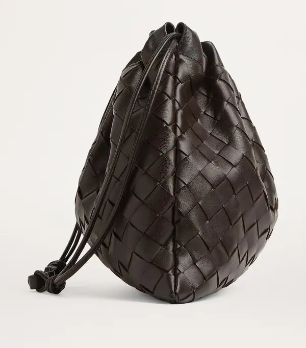 Bottega Veneta Woven Leather Shoulder Bag - Brown