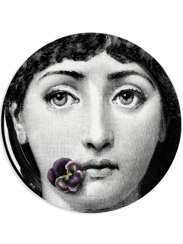 FORNASETTI Variazioni N137 Plate - Grey