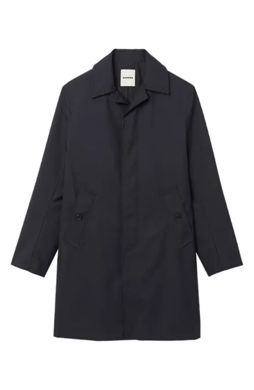 Sandro Technical Fabric Mac - Marine