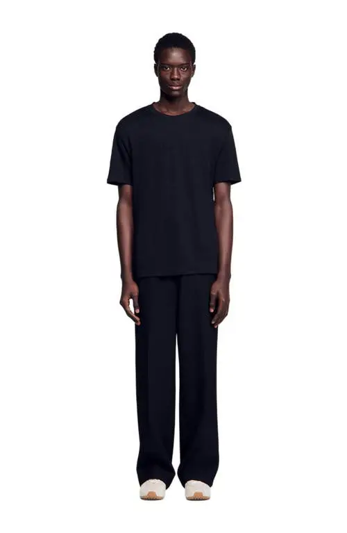 Sandro Certified Linen T-shirt - Black