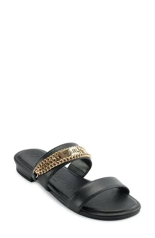 Karl Lagerfeld Paris Karl Lagerfeld Canne Two-strap Sandals - Black